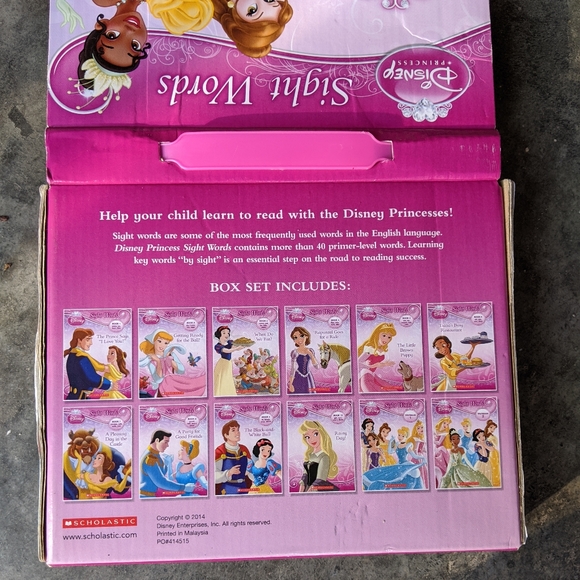Disney | Other | Disney Princess Phonics Sight Words Box Set Books ...